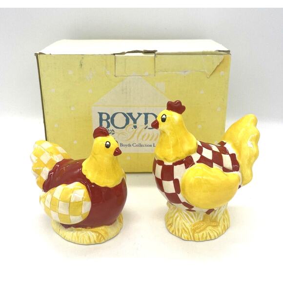Boyds Home | Kitchen | Boyds Jake Judy Salt Pepper Shakers Chickens ...